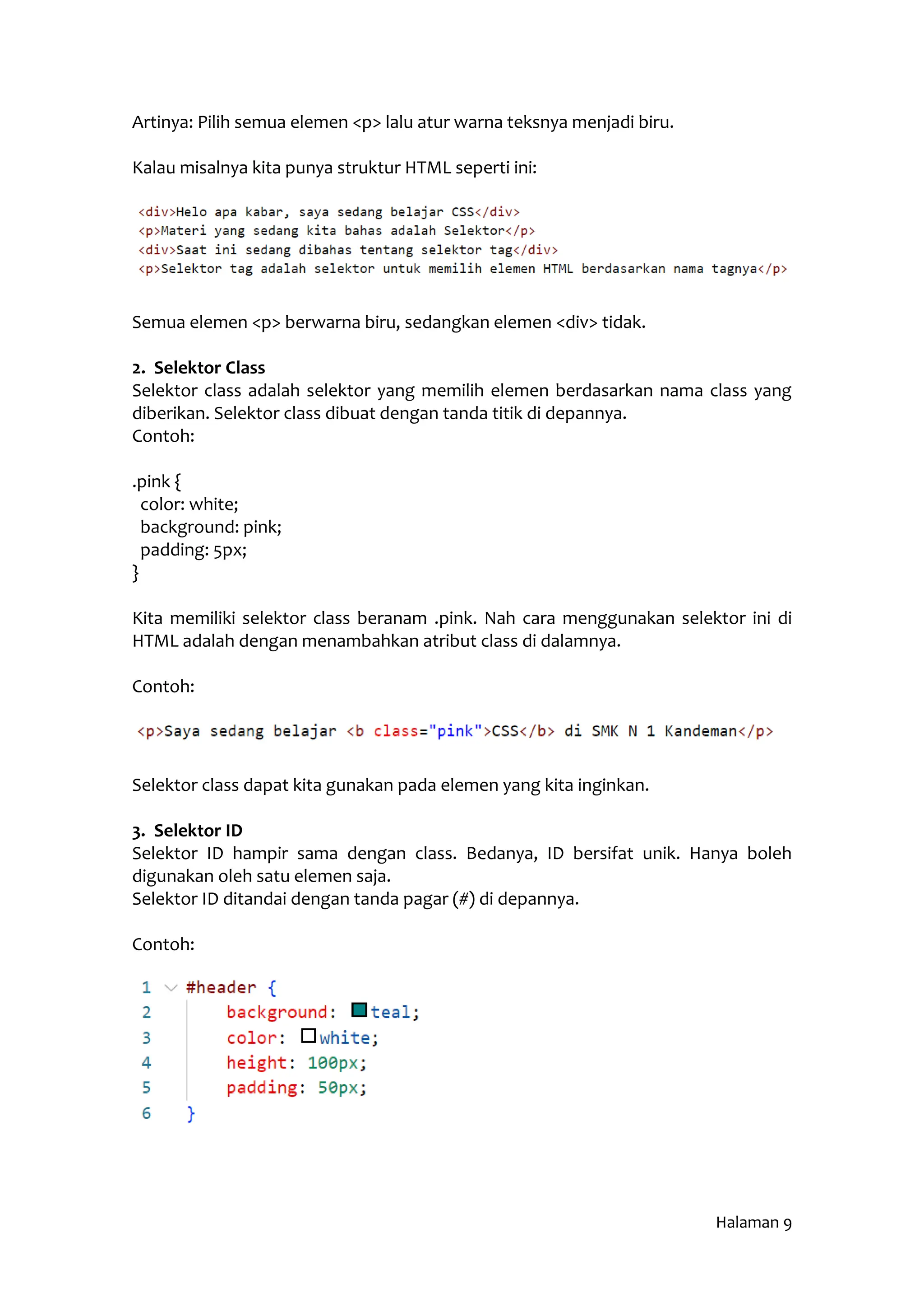 Modul Pembelajaran dasar dasar PPLG Pemrograman web | PDF