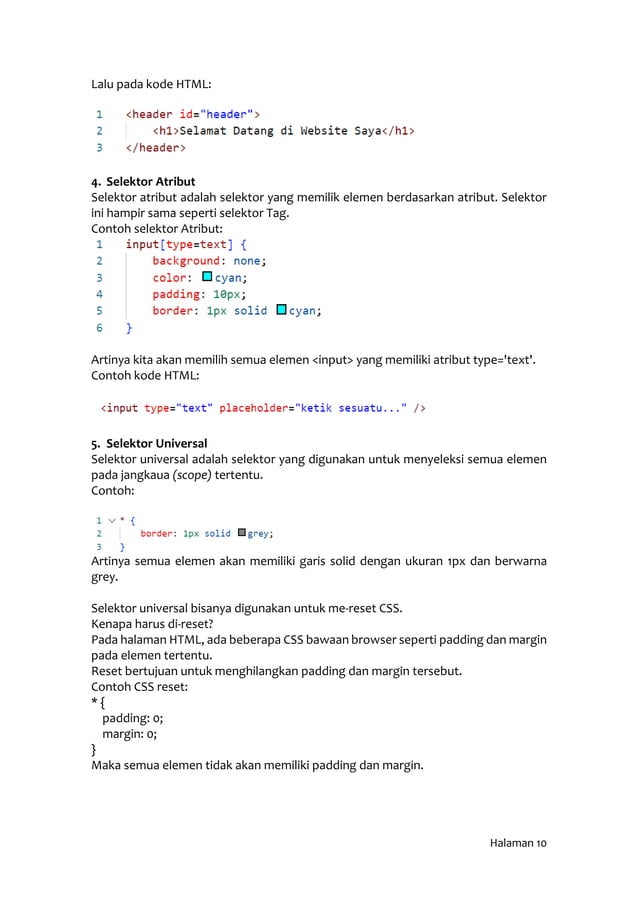 Modul Pembelajaran dasar dasar PPLG Pemrograman web | PDF