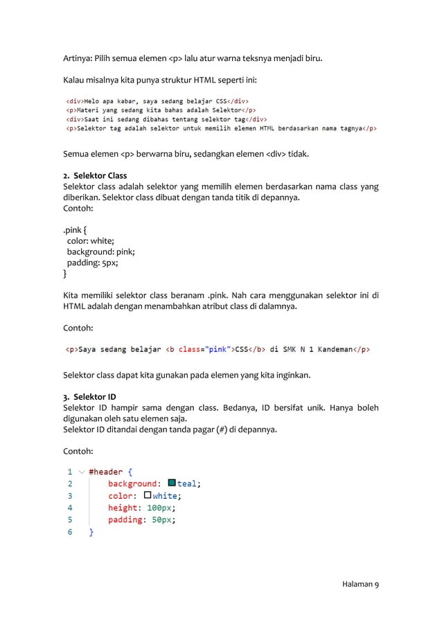 Modul Pembelajaran dasar dasar PPLG Pemrograman web | PDF