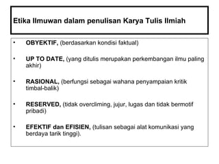 Dasar Dasar Penulisan Ilmiah | PPT