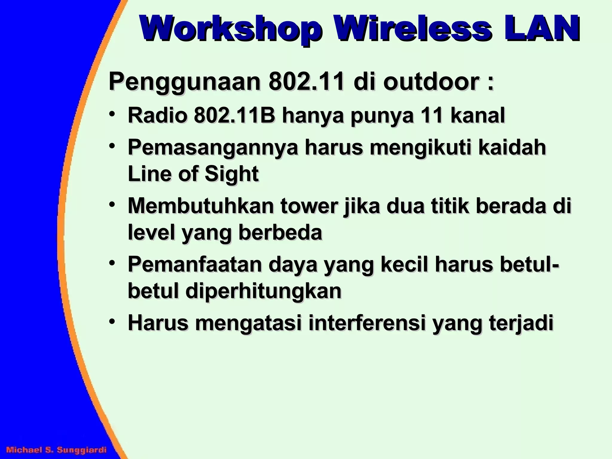 Dasar-dasar Wireless LAN | PPT