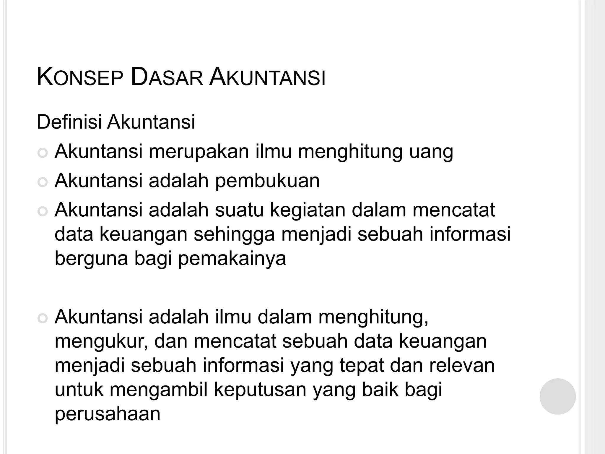 Konsep Dasar Akuntansi | PPTX