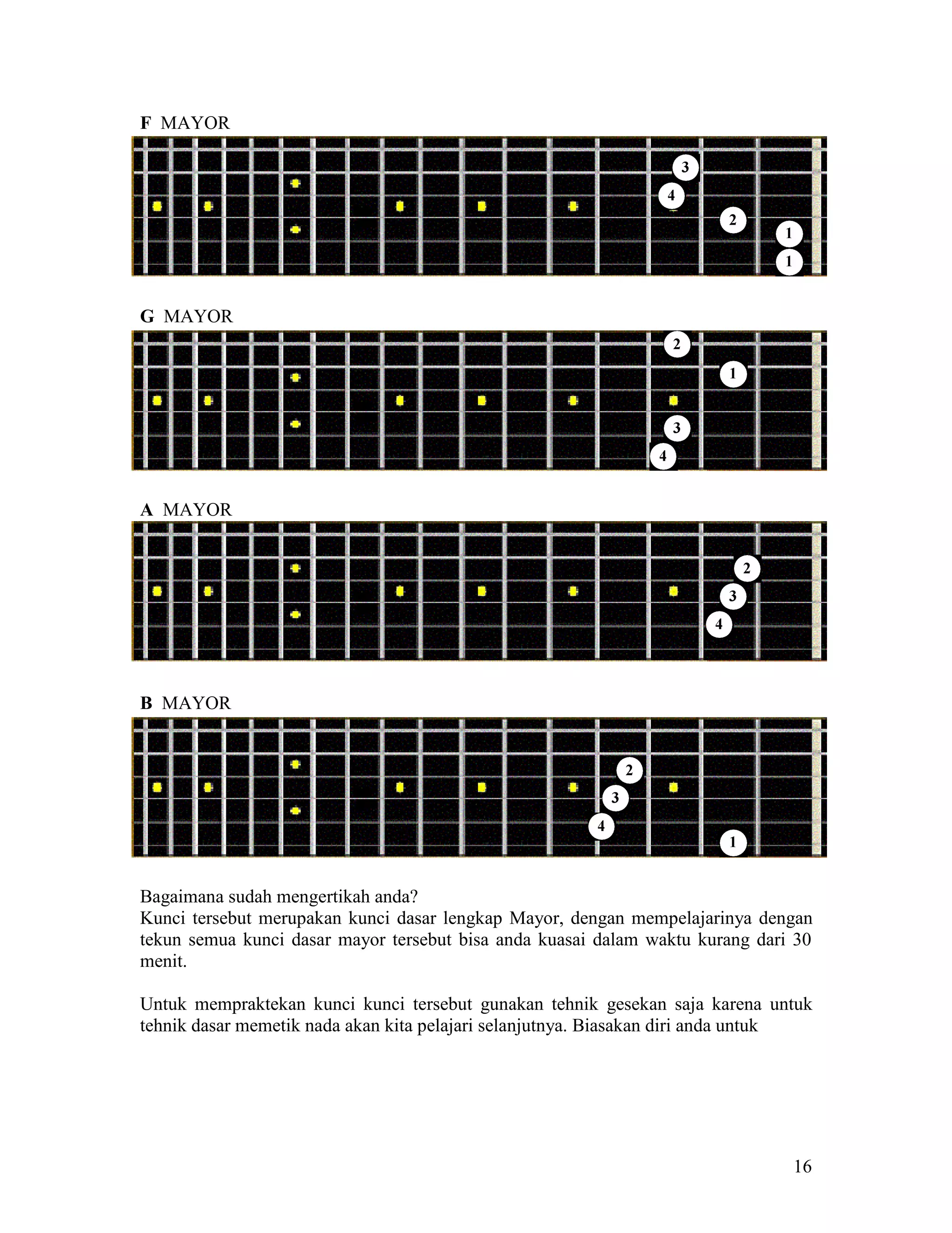 Dasar dasar bermain gitar | PDF