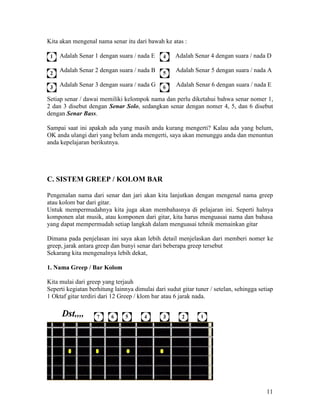 Dasar dasar bermain gitar | PDF