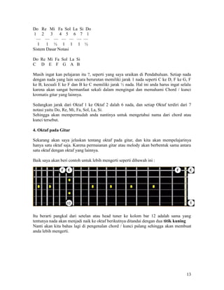 Dasar dasar bermain gitar | PDF