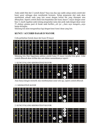 Dasar dasar bermain gitar | PDF
