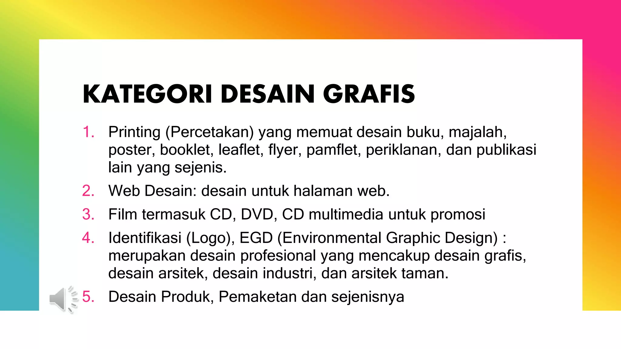 Dasar dasar desain grafis | PPTX