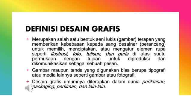 Dasar dasar desain grafis | PPTX