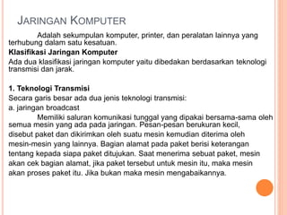 Dasar dasar komputer | PPTX