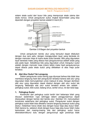 Dasar dasar metrologi industri pengukuran sudut | PDF