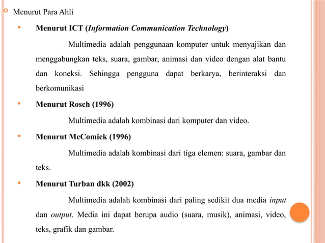 Dasar Dasar Multimedia pembelajaran dasar | PPT