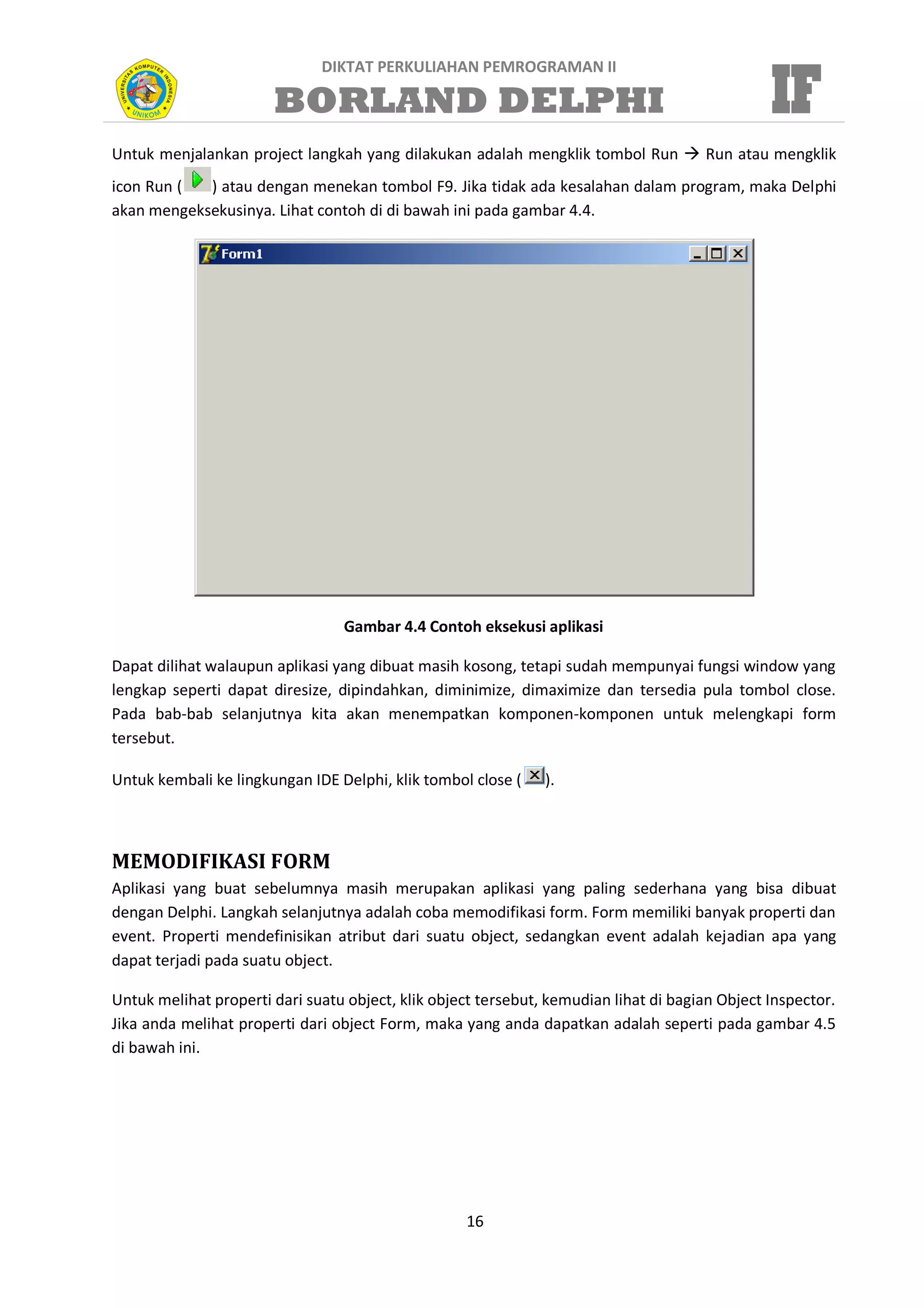 Dasar dasar pemograman_delphi | PDF