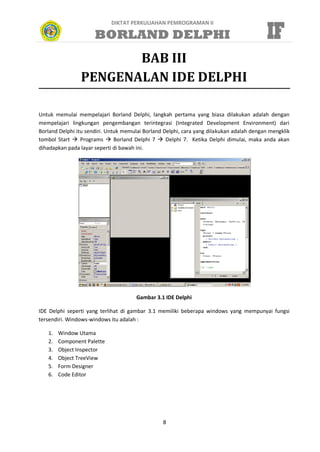 Dasar dasar pemograman_delphi | PDF