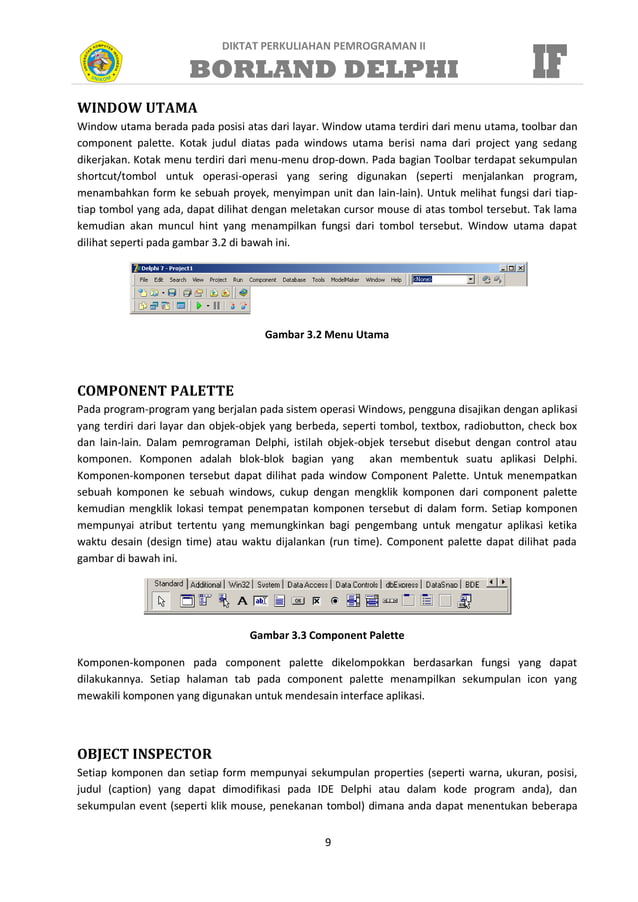 Dasar dasar pemograman_delphi | PDF