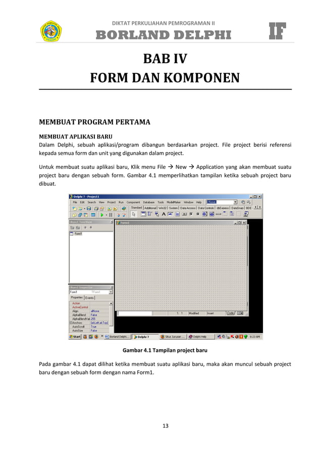Dasar dasar pemograman_delphi | PDF