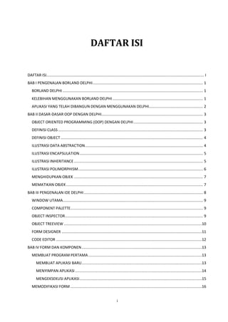 Dasar dasar pemograman_delphi | PDF