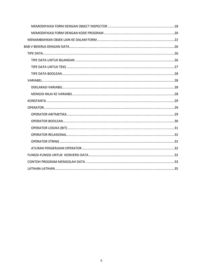 Dasar dasar pemograman_delphi | PDF