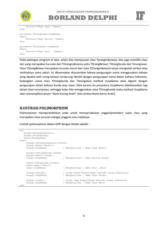 Dasar dasar pemograman_delphi | PDF