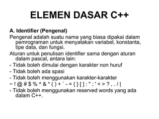 Dasar dasar pemrograman | PPT