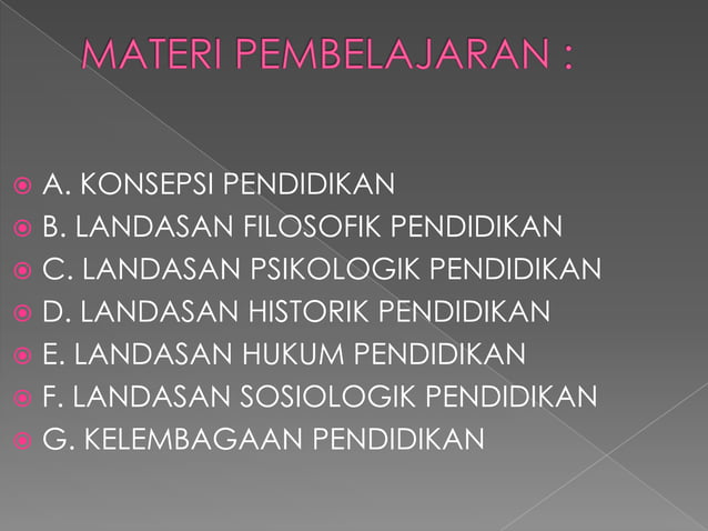 Dasar – Dasar Pendidikan | PPTX
