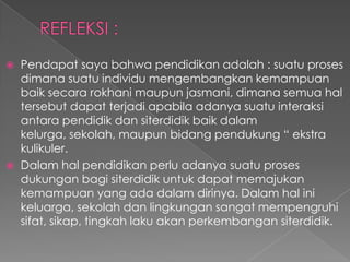 Dasar – Dasar Pendidikan | PPTX