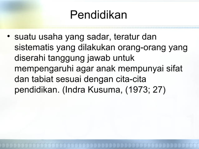 Dasar dasar pendidikan | PPT