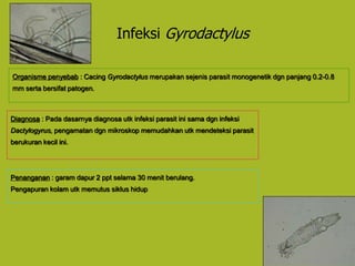 Dasar Dasar Penyakit Ikan penyakit infeksi | PPTX