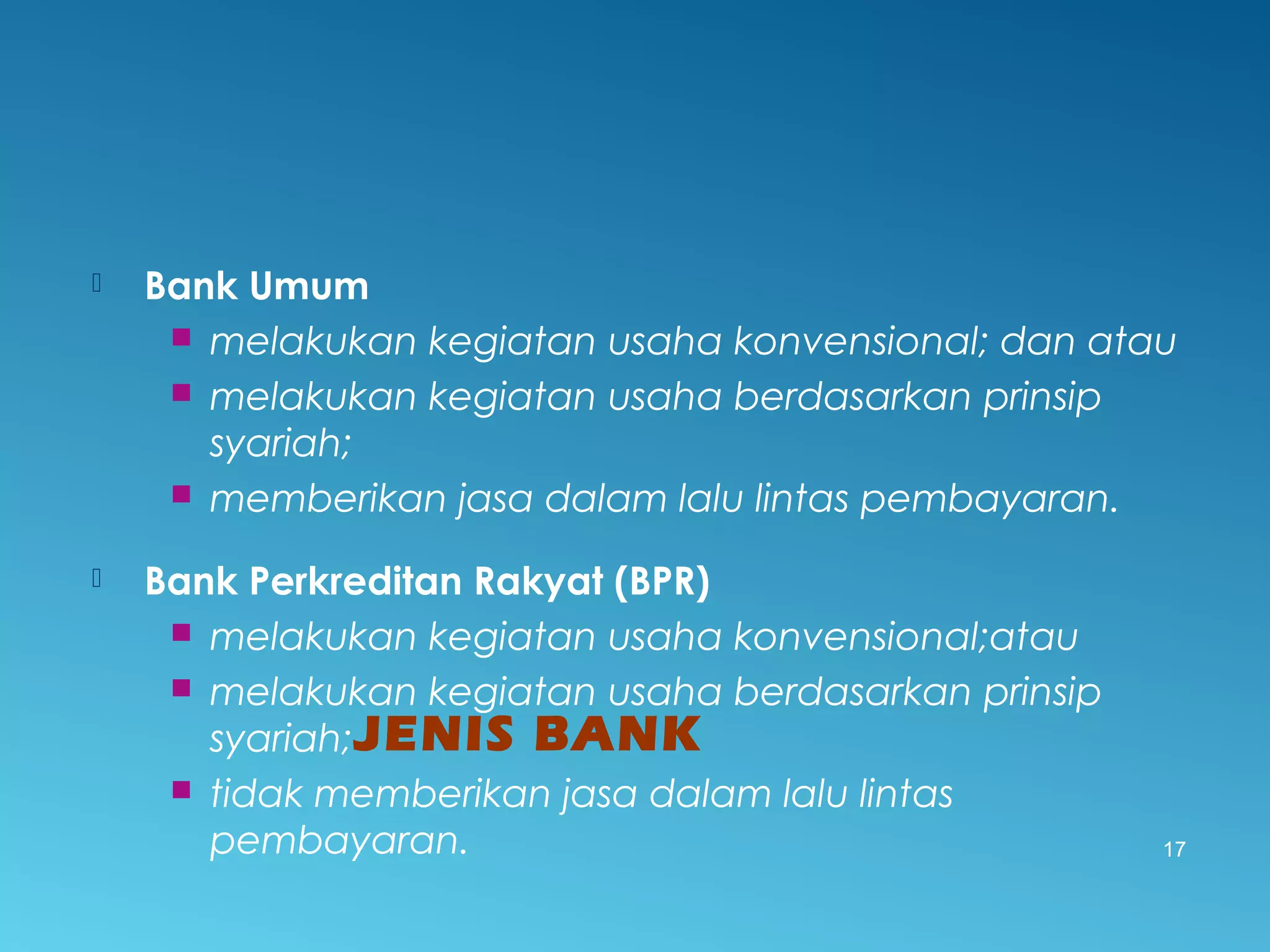 Dasar dasar perbankan | PPT
