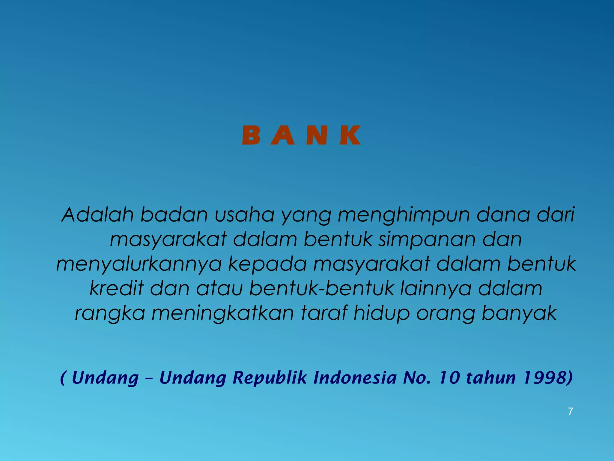 Dasar dasar perbankan | PPT