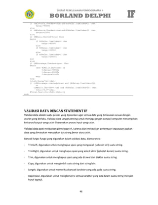 Dasar dasar percabangan_delphi | PDF