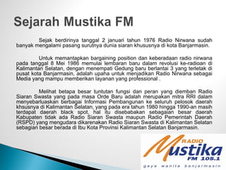 DASAR_DASAR_ SEJARAH SIARAN_RADIO DI INDONESIA | PPT