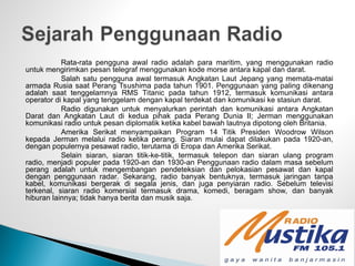 DASAR_DASAR_ SEJARAH SIARAN_RADIO DI INDONESIA | PPT
