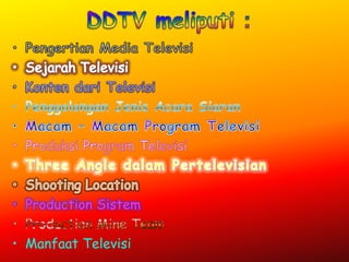 Dasar – dasar teknologi televisi | PPTX