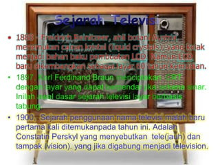 Dasar – dasar teknologi televisi | PPTX
