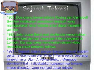 Dasar – dasar teknologi televisi | PPTX