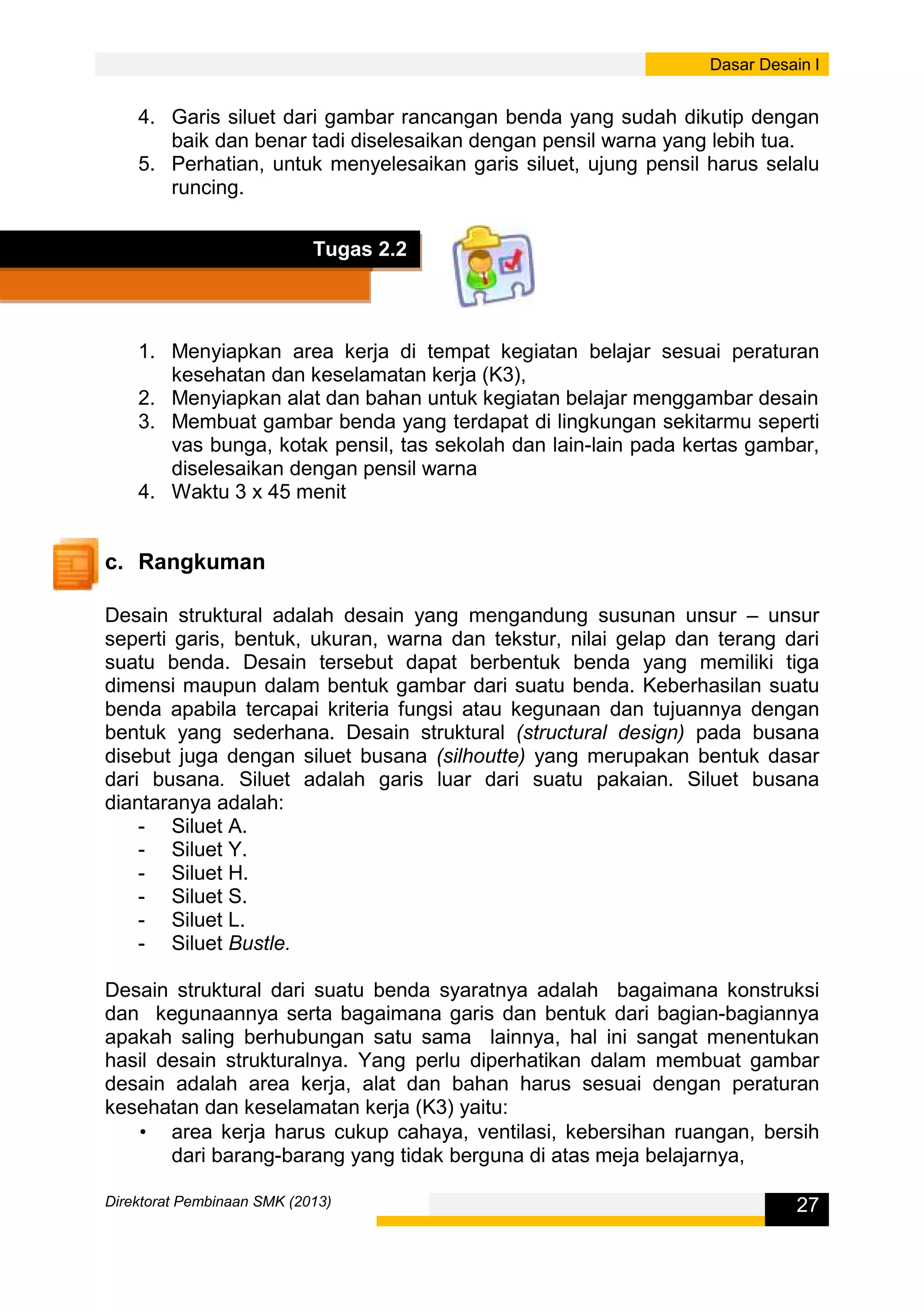 Dasar desain X TATA BUSANA | PDF