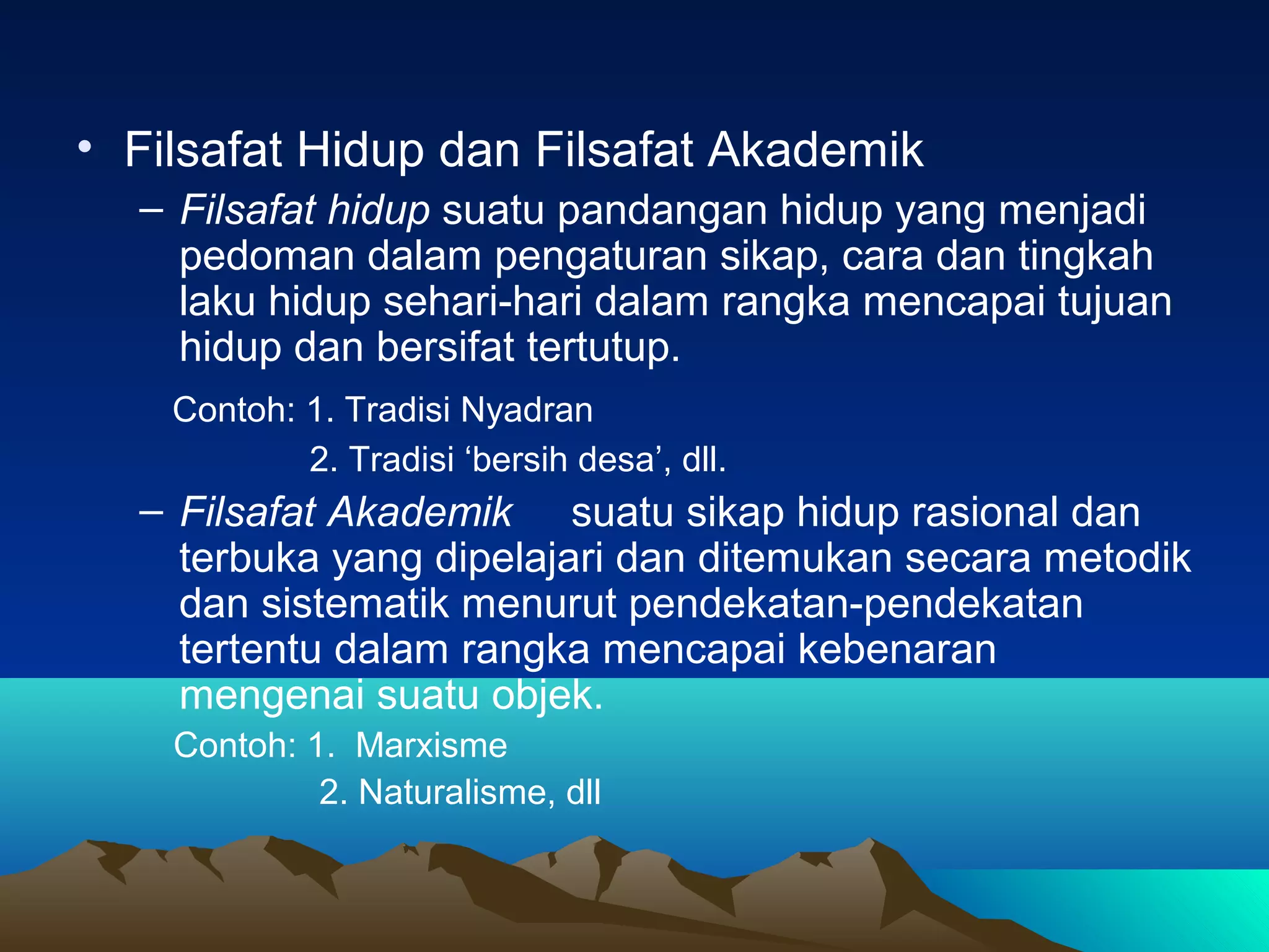Dasar filsafat (1) | PPT