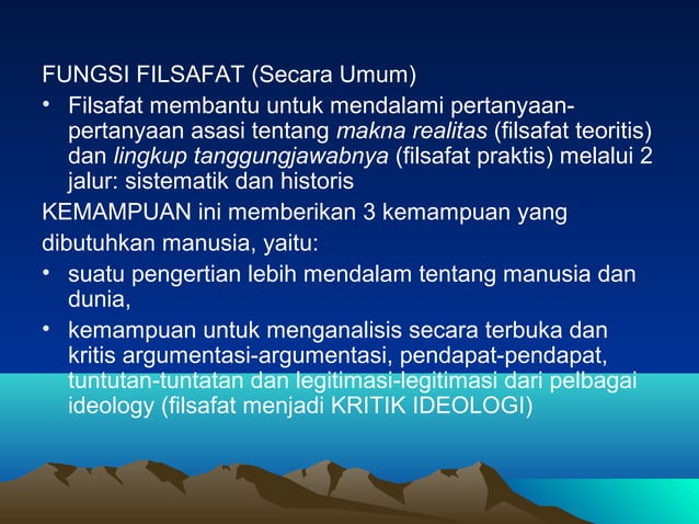Dasar filsafat (1) | PPT