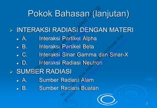 Dasar fisika radiasi | DOC