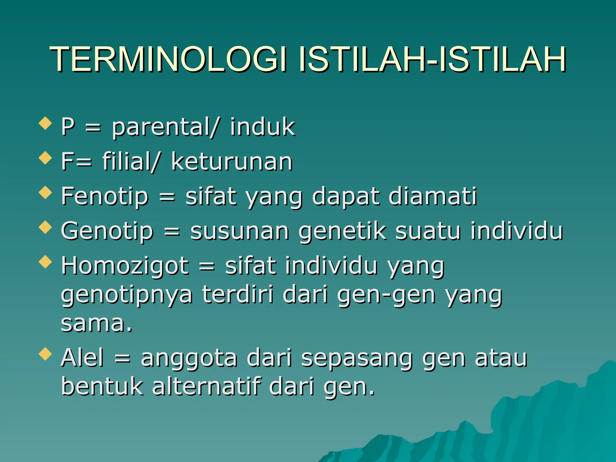 MATERI DASAR GENETIKA - DASAR GENETIKA.PPT