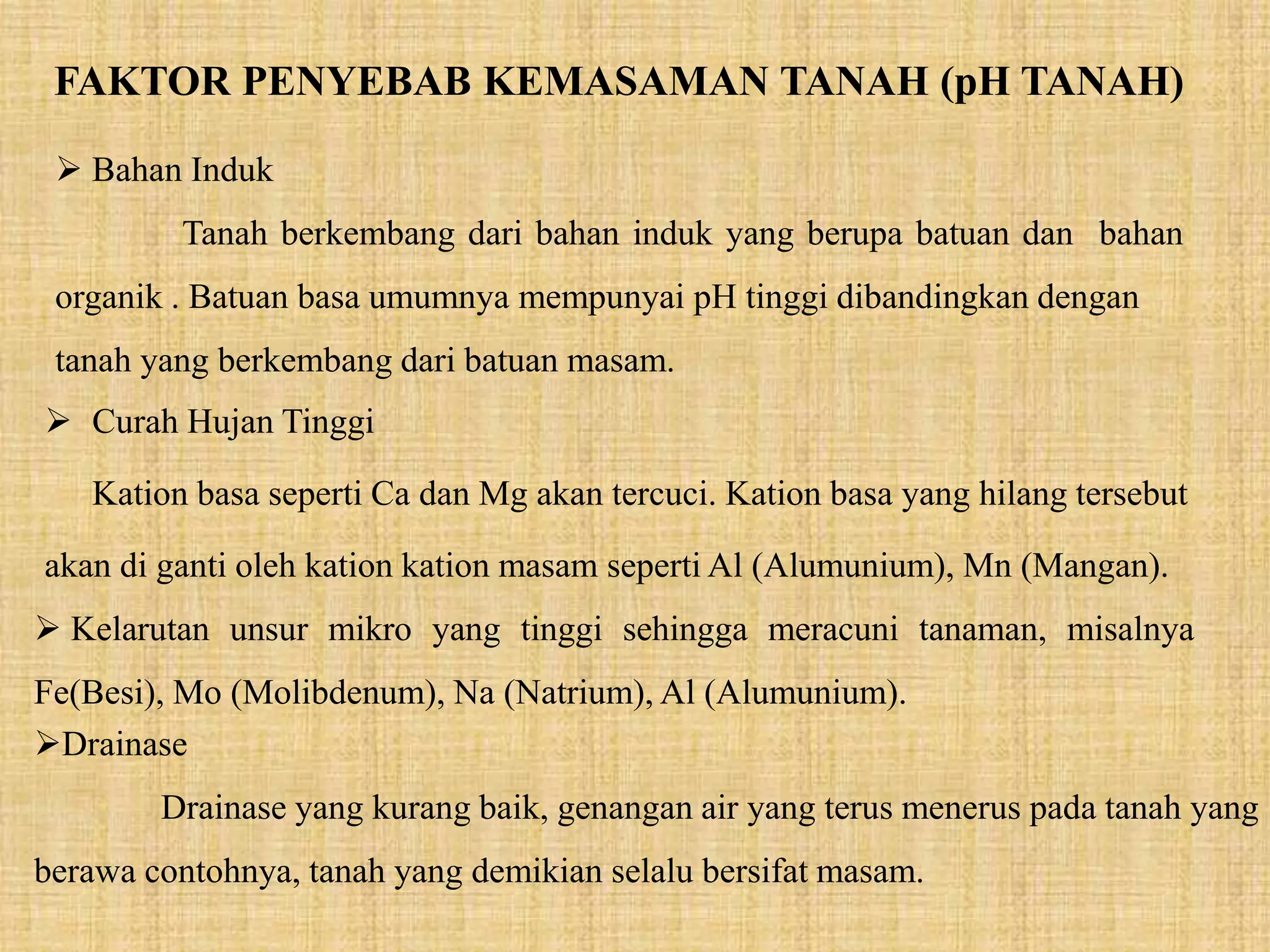 Dasar ilmu tanah klmpk | PPTX