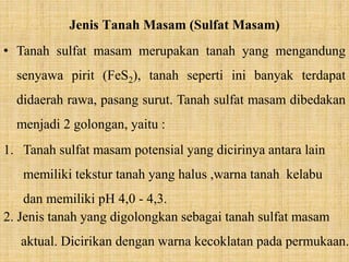 Dasar ilmu tanah klmpk | PPTX