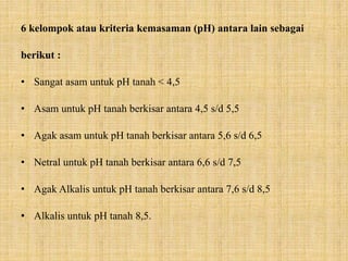 pH tanah | PPTX