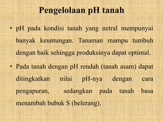 pH tanah | PPTX