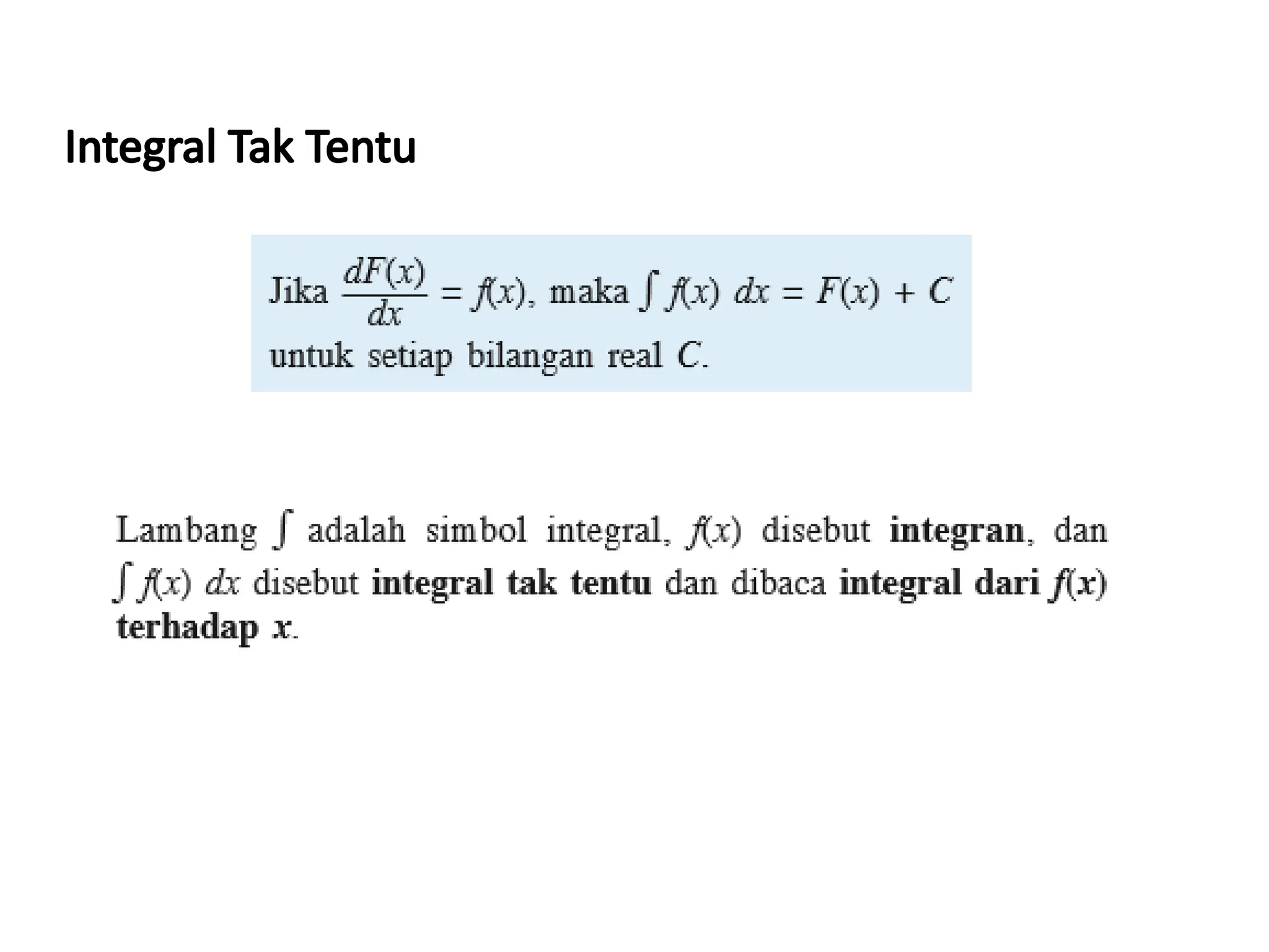 Materi Dasar Integral Mapel Matematika.pptx