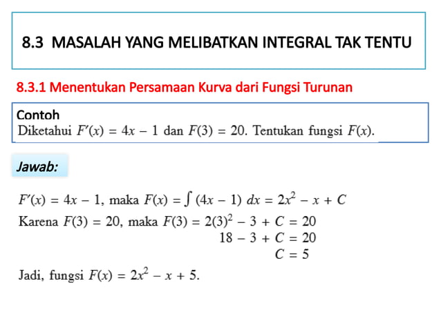 Materi Dasar Integral Mapel Matematika.pptx