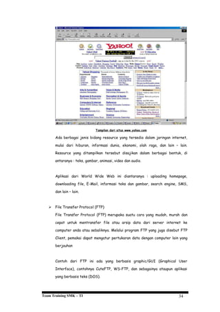 Dasar Internet untuk komunikasi Data - SMK Training | PDF