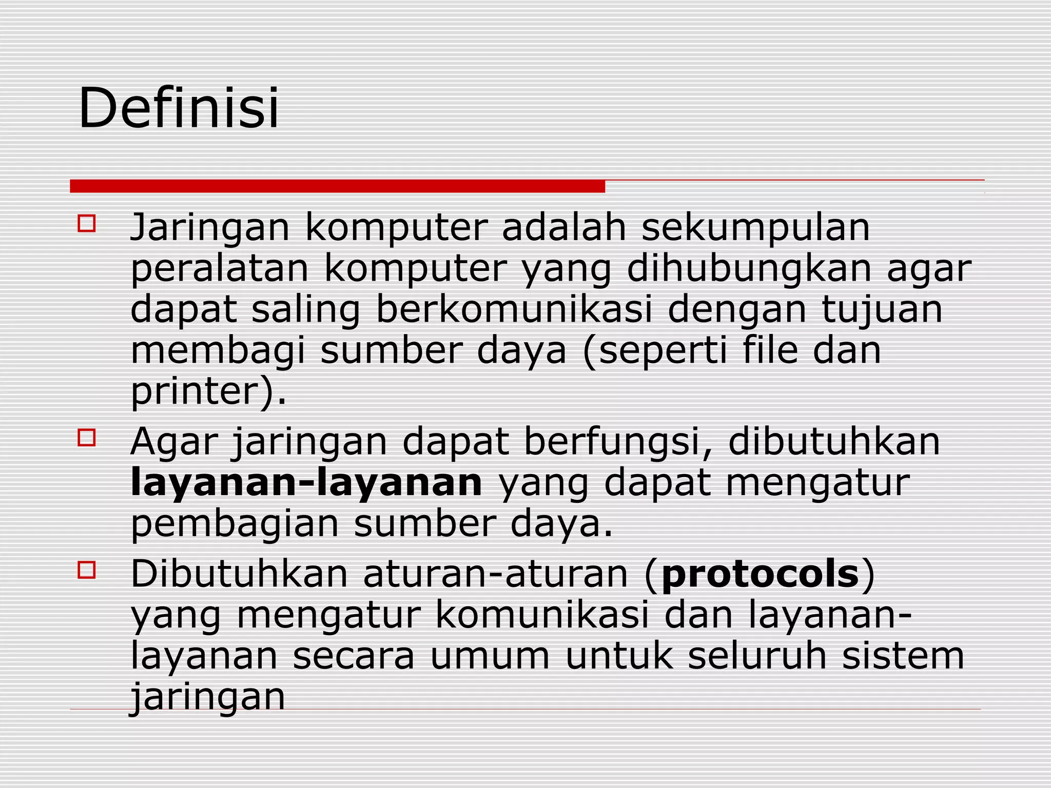 Dasar jaringan komputer | PPT