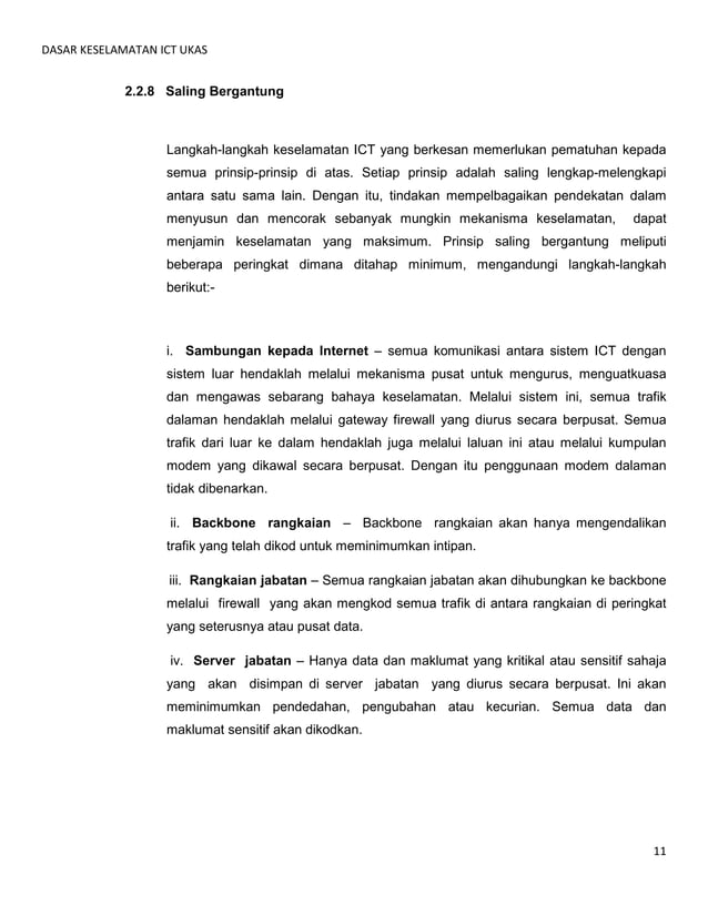 Dasar keselamatan ict_ukas | PDF