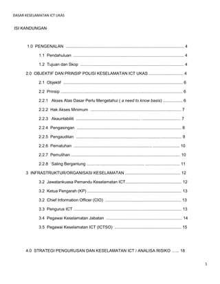 Dasar keselamatan ict_ukas | PDF